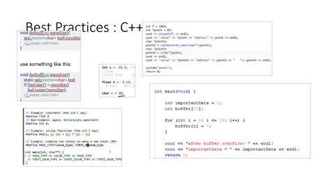 Coding Best Practices For Memory Management Ppt