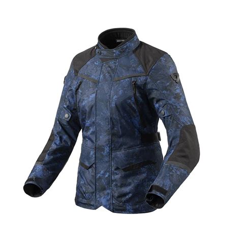 Rev It Voltiac H O Lady Jacket Camo Blue FJT Jackets MotoStorm