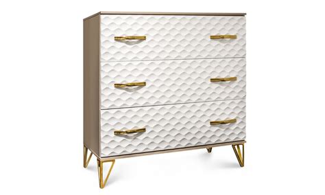 Комод Lara Лара белый глянец 3 ящика Эра мебель