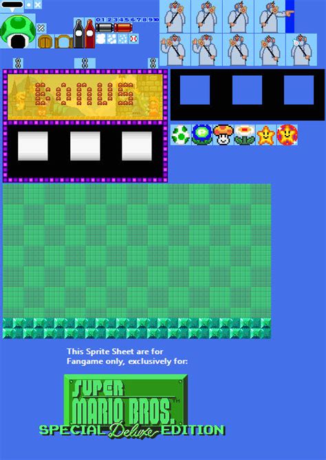 Smb1 Special Deluxe Edition Sprite Sheets Part 9 By Merrieofficalarts