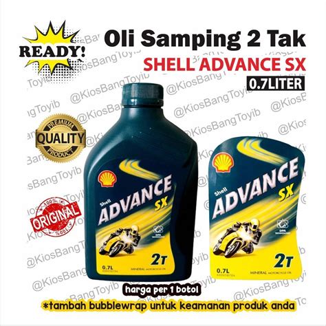 Jual Oli Samping Motor 2 Tak Shell Advance Sx 700ml Original 0 7l