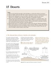 Glg101r2 Week7 Lab Reading1 Deserts 265 15 Deserts Topics A What Are The Principles That