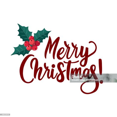 손으로 쓴 메리 크리스마스 레터링 호랑가시나무 가지와 열매 0명에 대한 스톡 벡터 아트 및 기타 이미지 0명 12월 2024년 Istock