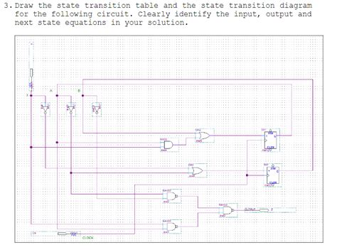 Solved Draw The State Transition Table And The State Chegg