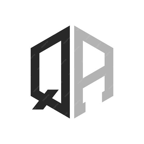 Premium Vector Modern Unique Hexagon Letter Qa Logo Design Template Elegant Initial Qa Letter