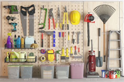 工具墙 五金工具su模型下载 ID sketchup模型下载 欧模网