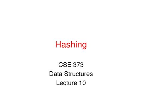 Ppt Hashing Powerpoint Presentation Free Download Id9163956