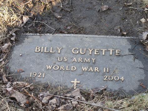Billy Robert Guyette 1921 2004 Find A Grave Memorial
