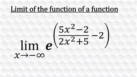 Limits Of The Function Of A Function Calculus Youtube