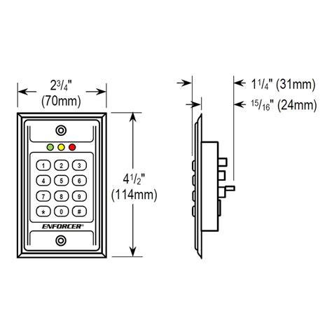 Seco Larm Enforcer Indoor Bluetooth Access Controller Keypad With