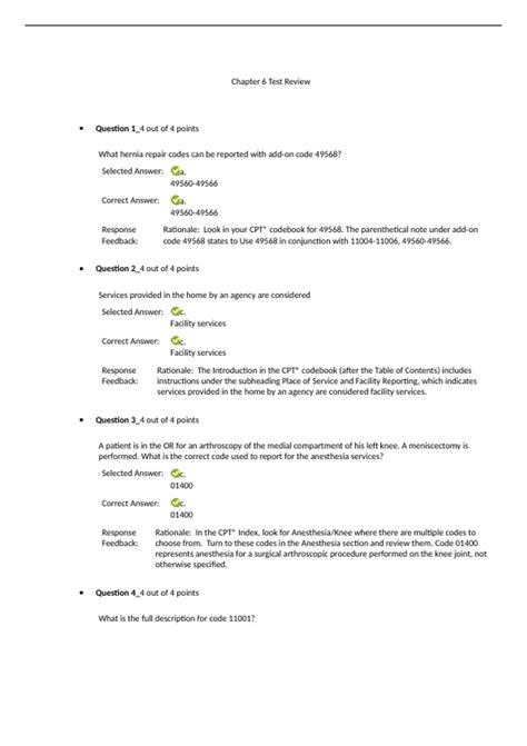 Aapc Cpc Chapter 6 Test Review Questions And Answers 2022 2023 Graded A Aapc Cpc Stuvia Us