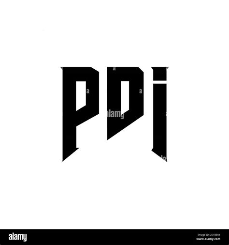 Pdi Letter Logo Design For Technology Company Pdi Logo Design Black