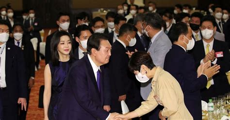 동포 만찬간담회 참석한 윤석열 대통령 내외