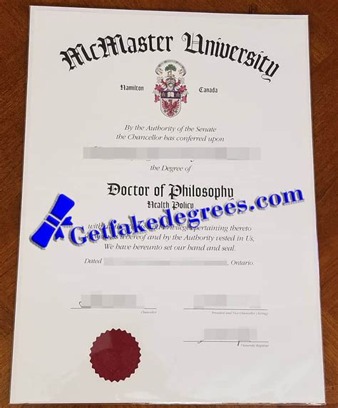 How Long Does It Take To Buy Mcmaster University Diploma Get Fake