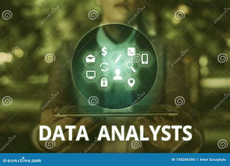 Text Sign Showing Data Analysts Conceptual Photo Programmer Design And