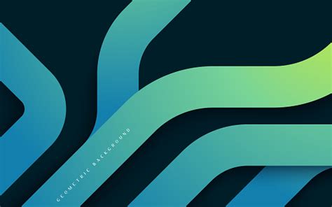 파란색과 노란색 그라데이션 추상 기하학적 배경입니다 그림자가 있는 역동적인 모양입니다 0명에 대한 스톡 벡터 아트 및 기타