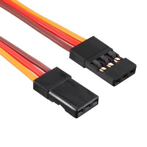 5pcs 33cm 3 Pin Male To Male Servo Extension Cable Cord Connectors