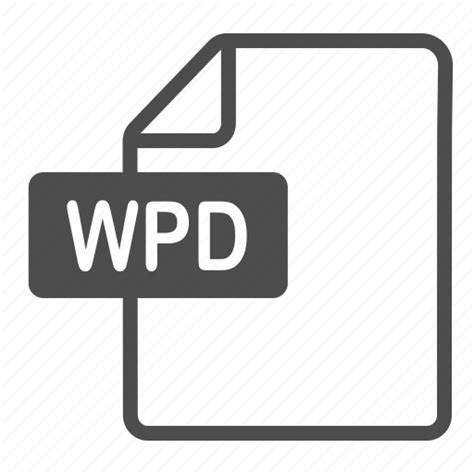 Document Extension File Format Wordperfect Wpd Icon Download On Iconfinder