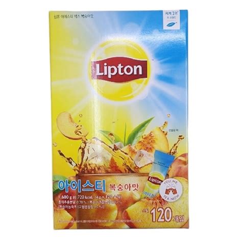 유니레버 립톤 아이스티 복숭아맛 14g 120개 에누리 가격비교