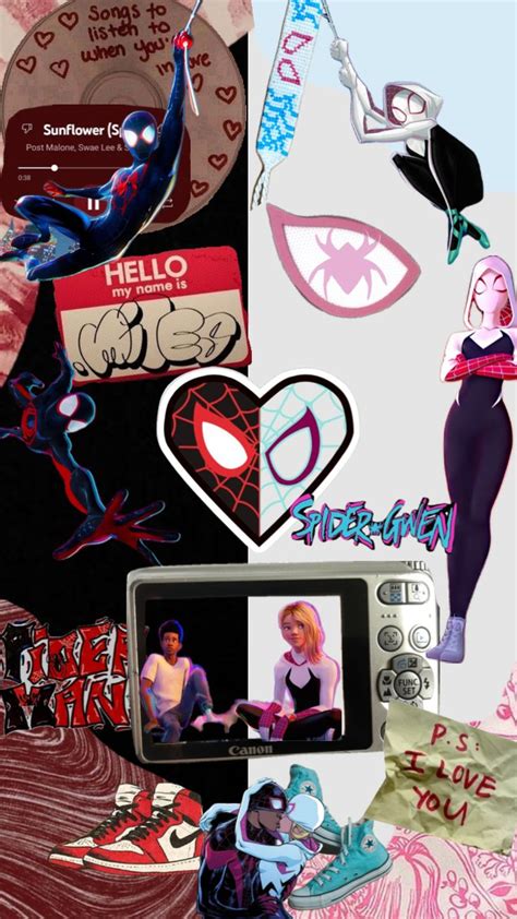 Miles And Gwen Gwenstacy Milesmorales Spiderman Marvel Fond D