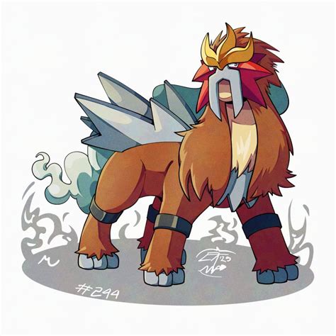 Entei Pokemon Drawn By Mistray Art Danbooru