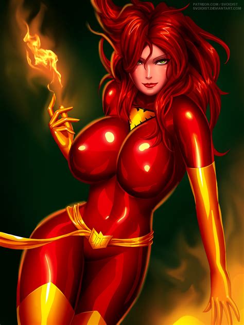 Rule 34 1girls Big Breasts Dark Phoenix Female Female Only Green Eyes