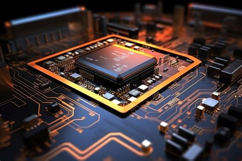 Beautiful Surface Microchip For Natural Abstract Background