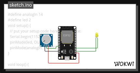 7analogin With Led Value Map Wokwi Esp32 Stm32 Arduino Simulator