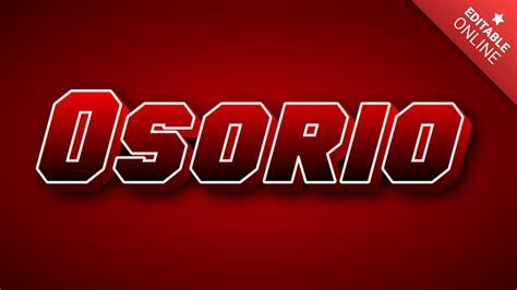 Osorio Maroon Text Effect Generator