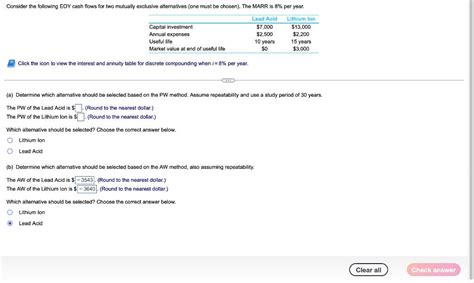Click The Icon To View The Interest And Annuity Table Chegg Com