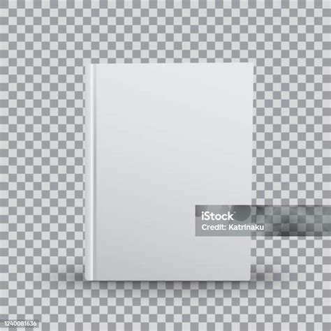 투명 한 배경 전면보기에 흰색 커버와 3d 빈 책 템플릿 책의 현실적인 모형 벡터 책에 대한 스톡 벡터 아트 및 기타 이미지