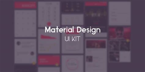 Material Design UI Kit PSD Bypeople