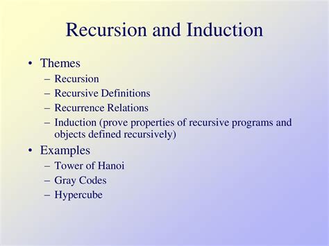 Recursion And Induction Ppt Download