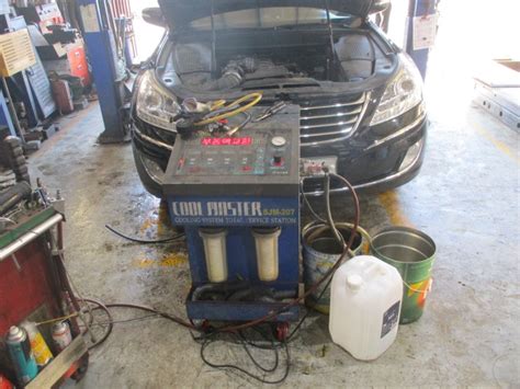 에쿠스 Vi 쿨마스타 장비이용 증류수 사용 부동액 냉각수 순환 교환 ☜ 네이버 블로그