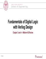 Fundamentals Of Digital Logic With Verilog Design Chapter 3 And