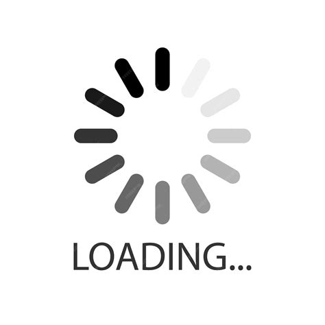 Premium Vector Loading Bar Icon In Flat Style Progress Indicator