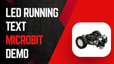 Led Running Text Microbit Demo Youtube