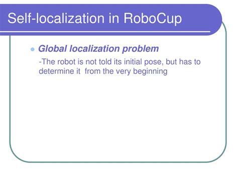 Ppt The Hardware Design Of The Humanoid Robot Ro Pe And The Self Localization Algorithm In