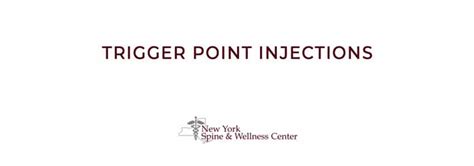 Trigger Point Injections New York Spine Wellness Center