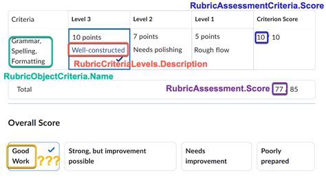Trying To Understand Rubric Data Sets To Recreate Graded Rubrics Since It Is Not Possible To
