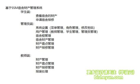 Java毕业设计源码基于ssm宿舍财产管理系统源码 毕设网 计算机毕业设计源码毕业设计成品论文下载网