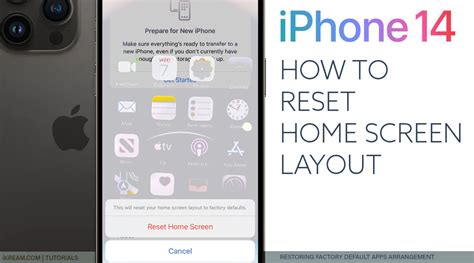 How To Reset Home Screen Layout On Iphone 14