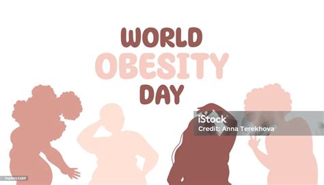 세계 비만의 날 휴일 개념입니다 배경 배너 카드 텍스트 비문이 있는 포스터에 대한 템플릿입니다 비만증에 대한 스톡 벡터 아트 및 기타 이미지 Istock