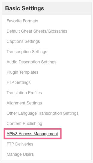 Create Api V3 Keys 3play Media Support