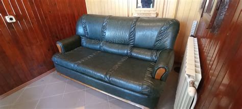 Продавам кожена холова гарнитура Холна гарнитура Мебели за дома и офиса Варна Запазена