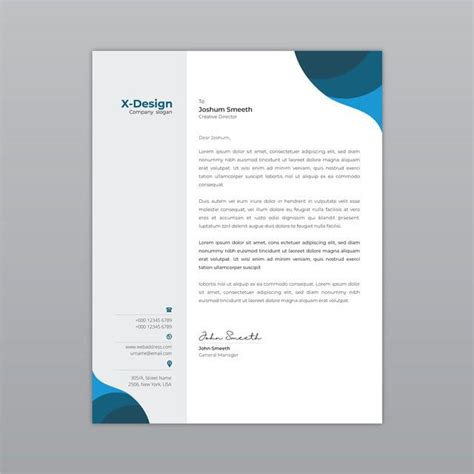 크리 에이 티브 편지 문서 서식 파일 벡터 디자인 편지지 일러스트 템플릿 Psd 다운로드 디자인 자료 다운로드 벡터 디자인 템플릿 편지