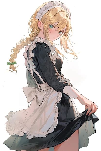 Premium Ai Image Anime Maid Girl