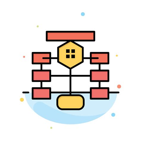 Flowchart Flow Chart Data Database Abstract Flat Color Icon Template 13137032 Vector Art At Vecteezy