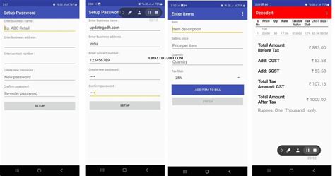 Android App Free Gst Billing App In Android Using Java With Source Code
