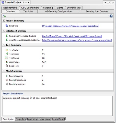 Soapui Project Window Soapui Projects